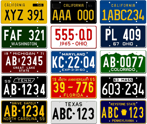 best place to get US pressed metal show plates...? | Retro Rides